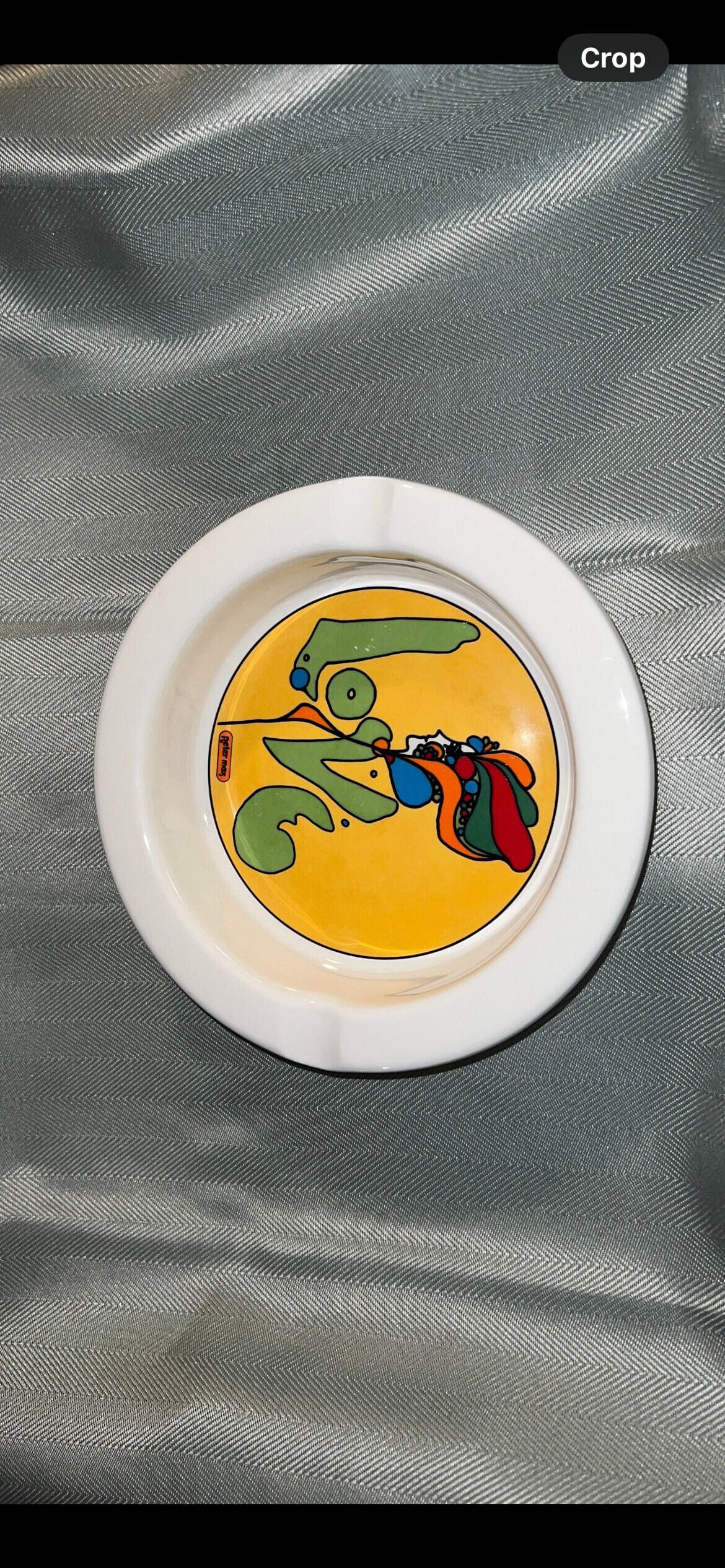 Peter Max LOVE Ashtray Yellow Background 6 1/2 NICE - Etsy Peter Max LOVE Ashtray Yellow Background 6 1/2 NICE - Etsy