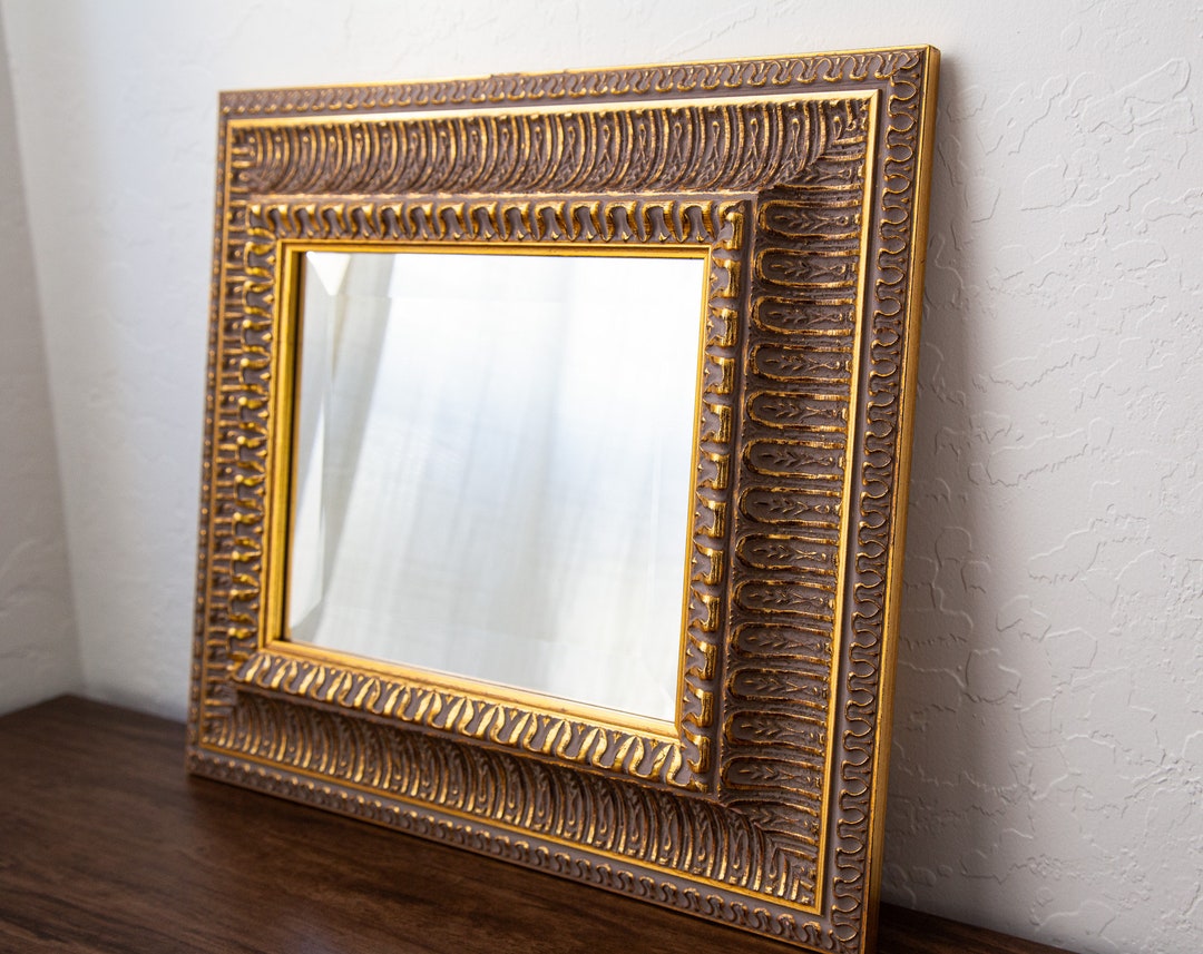Ornate Gold Framed Mirror, Beveled Mirror - Etsy