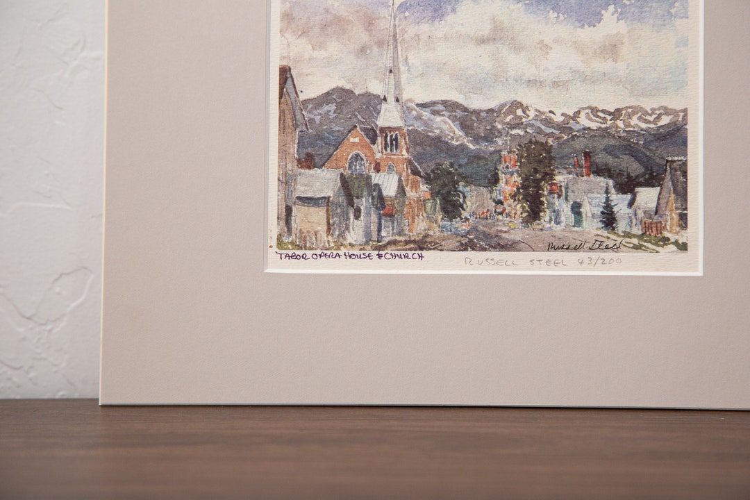 Russell Steel Signed and Numbered Print Titled “tabor Opera House ...