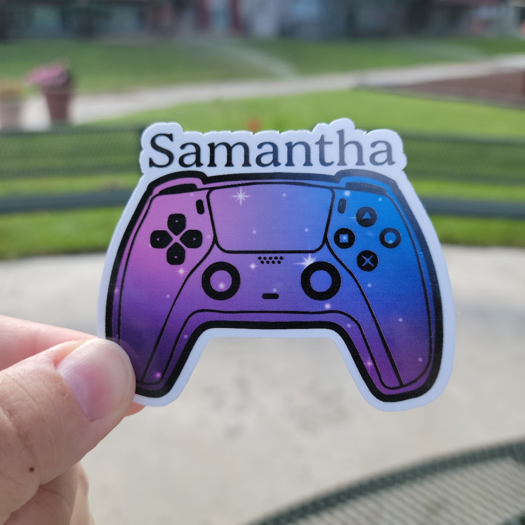 Galaxy Playstation Controller Decal Name Tag Custom Galaxy Gaming ...