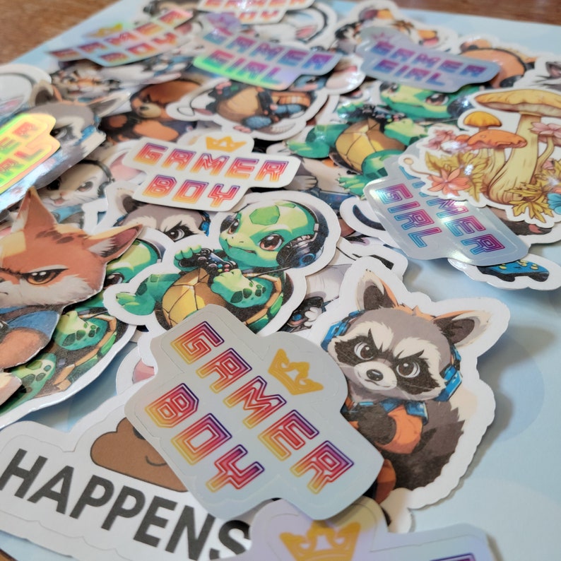 Random Sticker Bundle Sticker Pack Bundle, Sticker Grab Bag Stationary ...