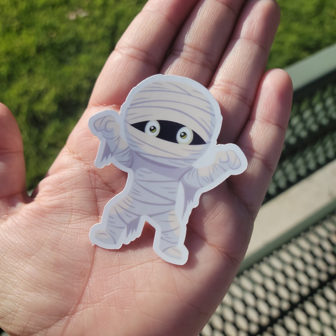 Mummy Sticker for Halloween Party Sticker Trick or Treat Sticker Mummy ...