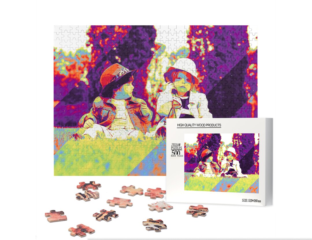 Baby Portrait Jigsaw Puzzle From Photo, Personalized Modern Art Style ...