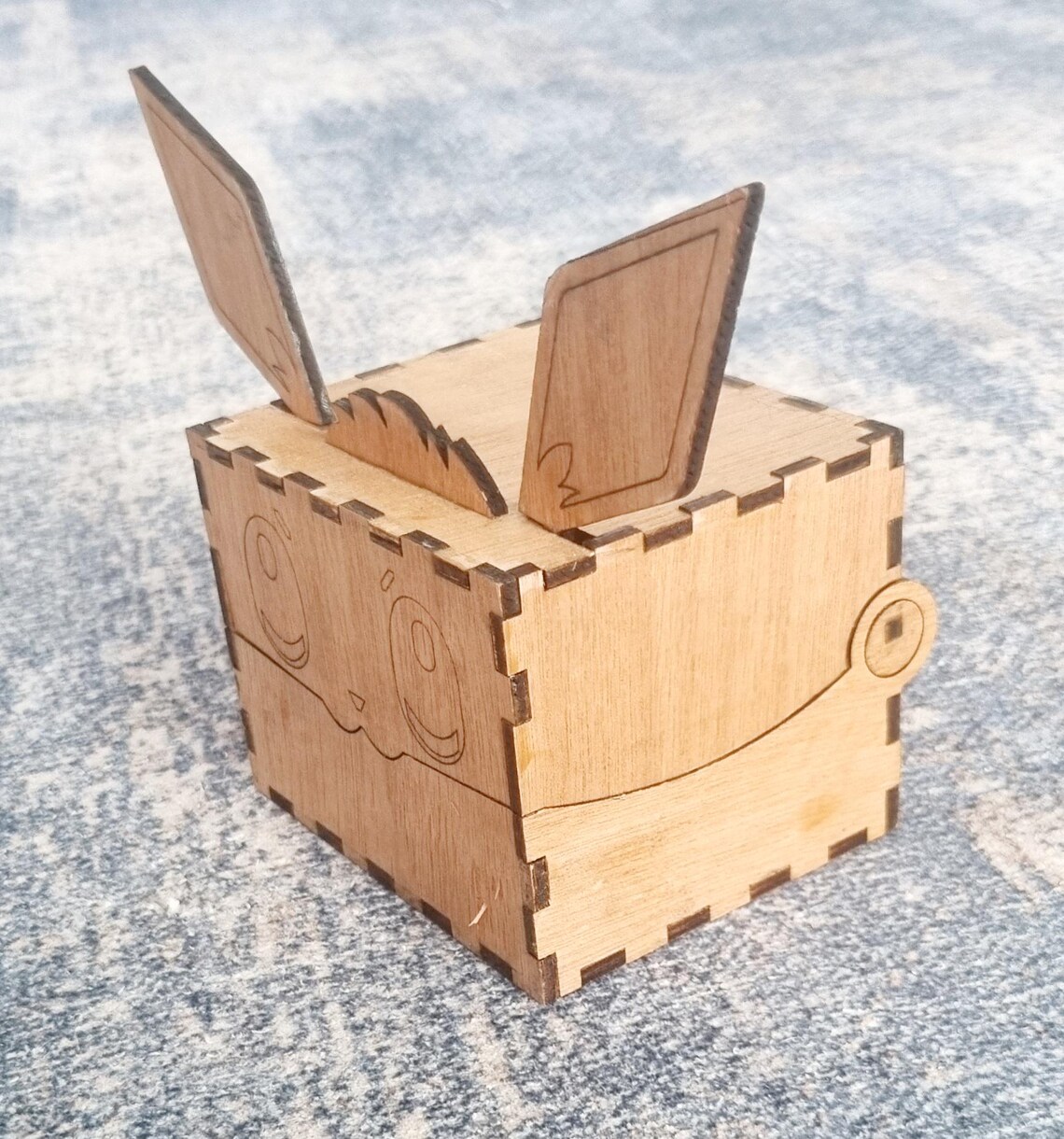 Card Storage Pokemon Box, Eevee Box Laser Cut File . Pokemon Card ...