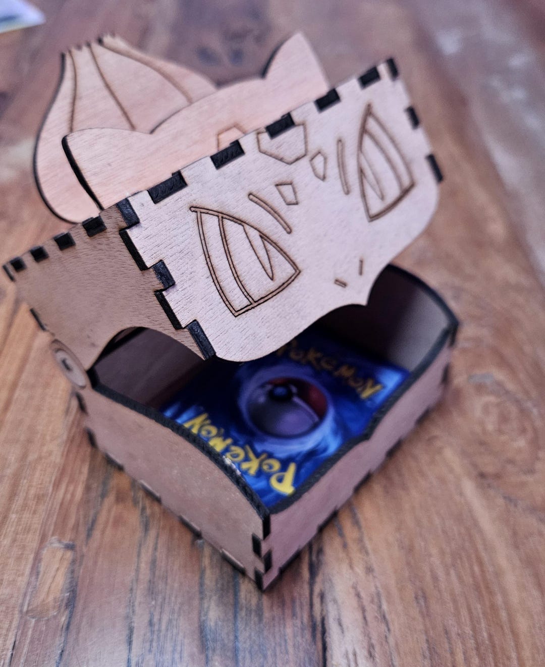 Card Storage Pokemon Box, Bulbasaur Box Laser Cut File . Pokemon Card ...