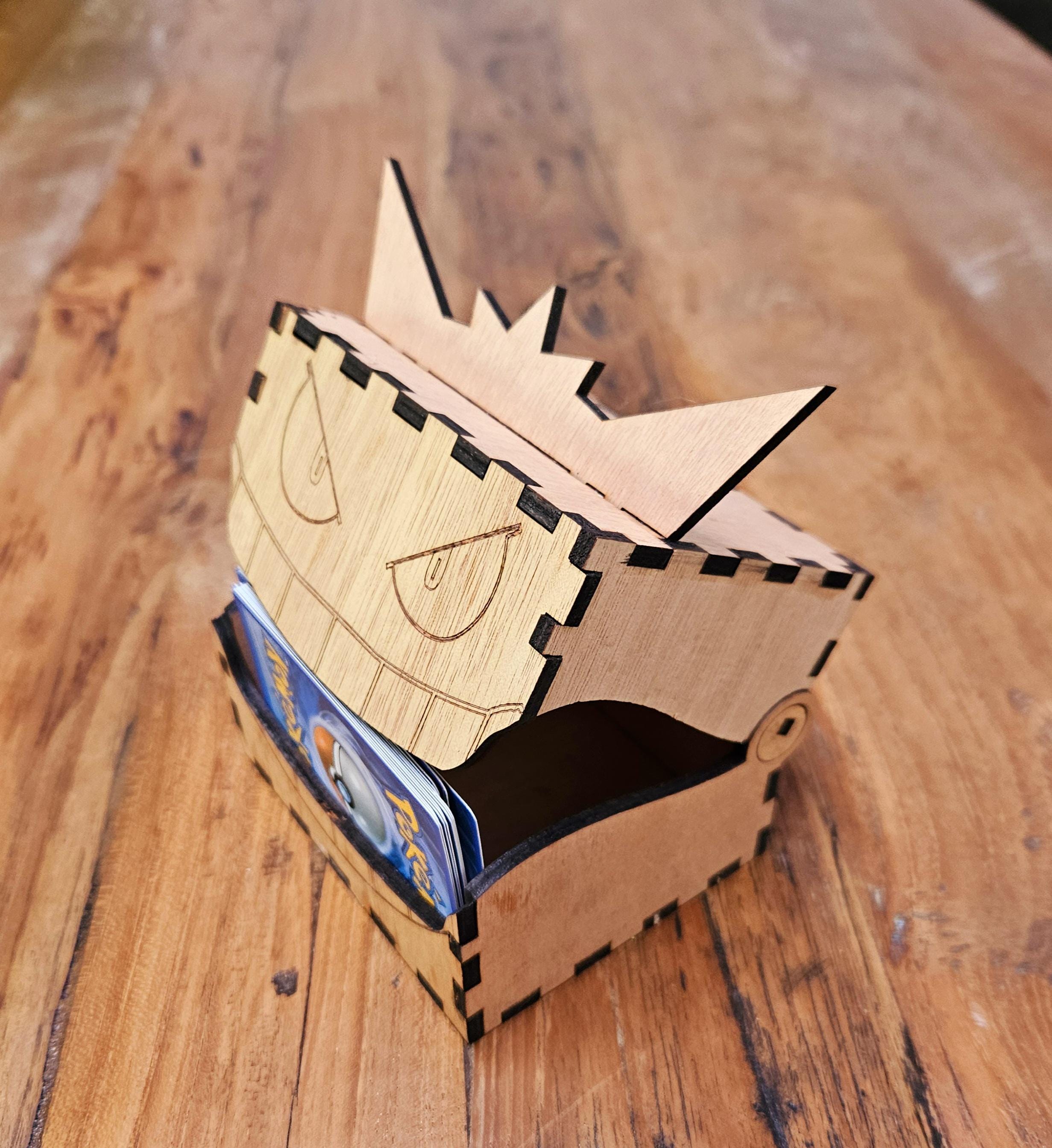 Gengar Pokemon Card Storage Box, Laser Cut File (svg, Dxf, Cdr, Pdf) - Etsy