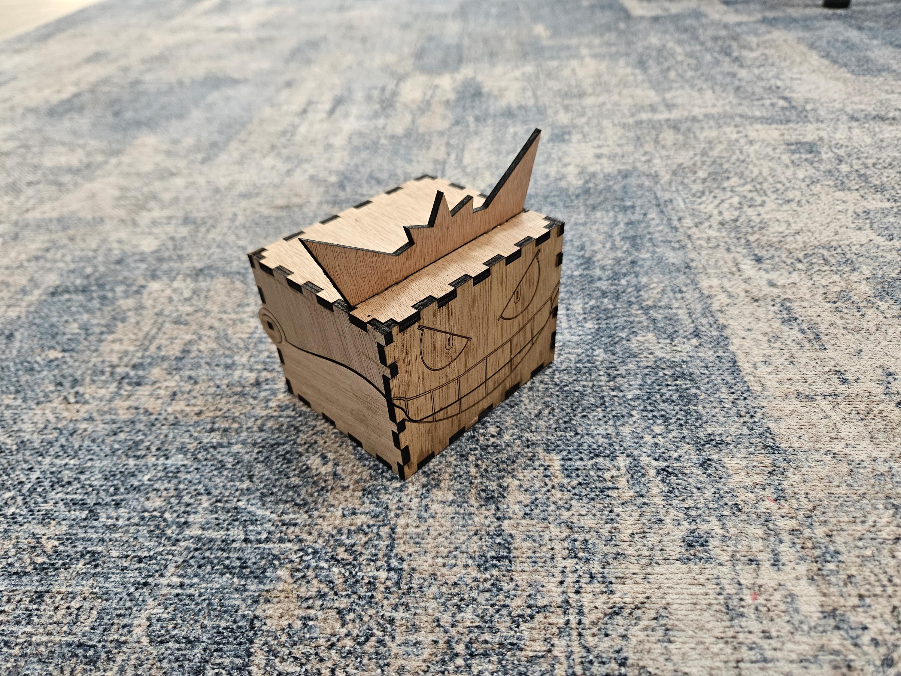 Gengar Pokemon Card Storage Box, Laser Cut File (svg, Dxf, Cdr, Pdf) - Etsy