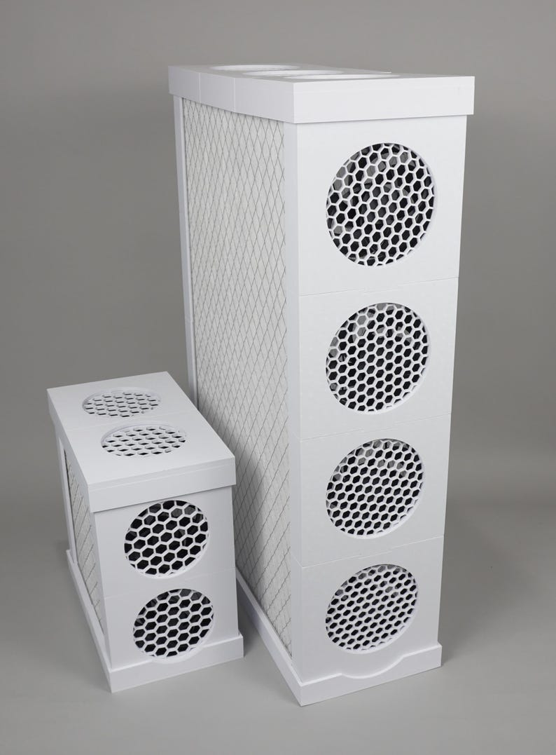 DIY Air Purifier Box- Fits 20x30 Filters. Fits 7- 140mm PC Fans No Tool ...