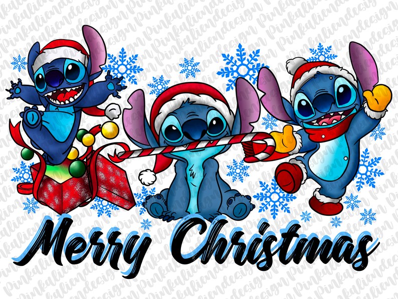 Christmas Stitch Png Stitch Png Santa Stitch Merry - Etsy