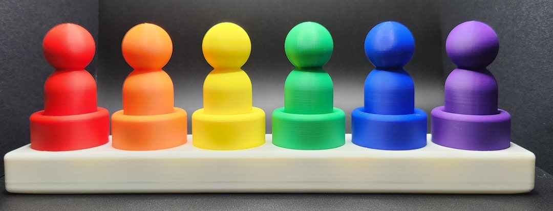 3D Printed Peg People Color Matching - Etsy