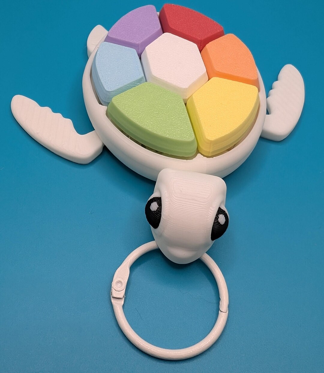 Fidget Turtle Clicker Mechanical Keys Fun Keychain 3D Printed - Etsy