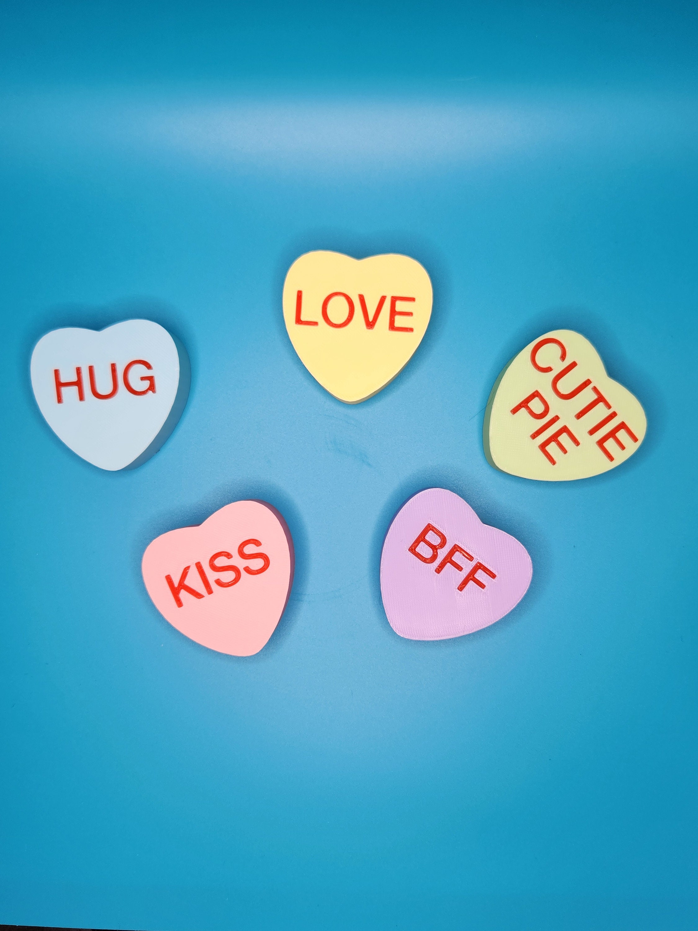 Conversation Hearts 3D Printed - Etsy