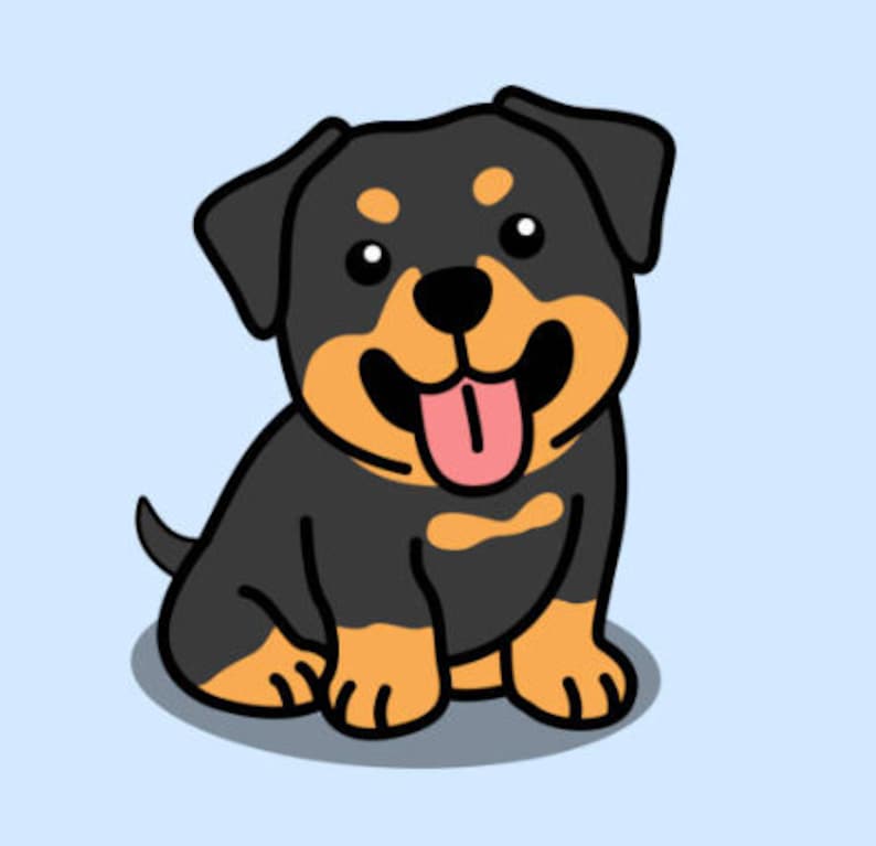 Cute Rottweiler Cookie Cutter + Stamp - Etsy