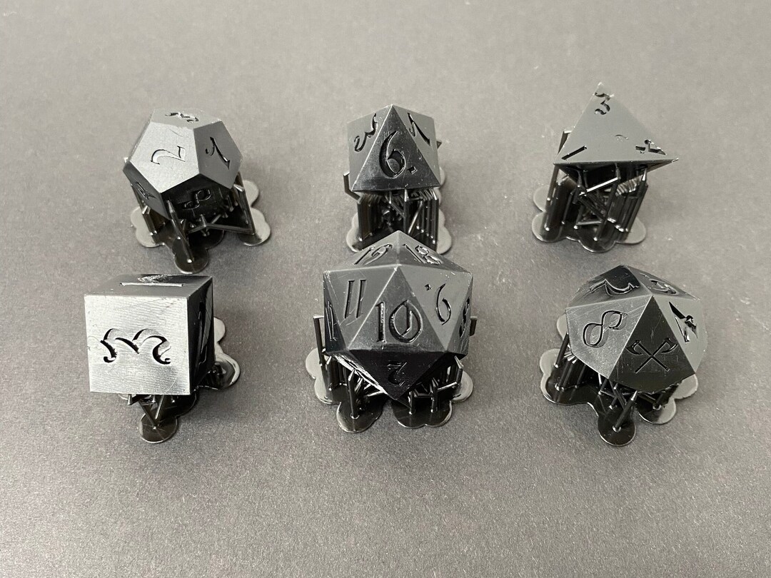 Dice Set of 6 - Ready to Print - Pre-supported & Non-supported Files ...