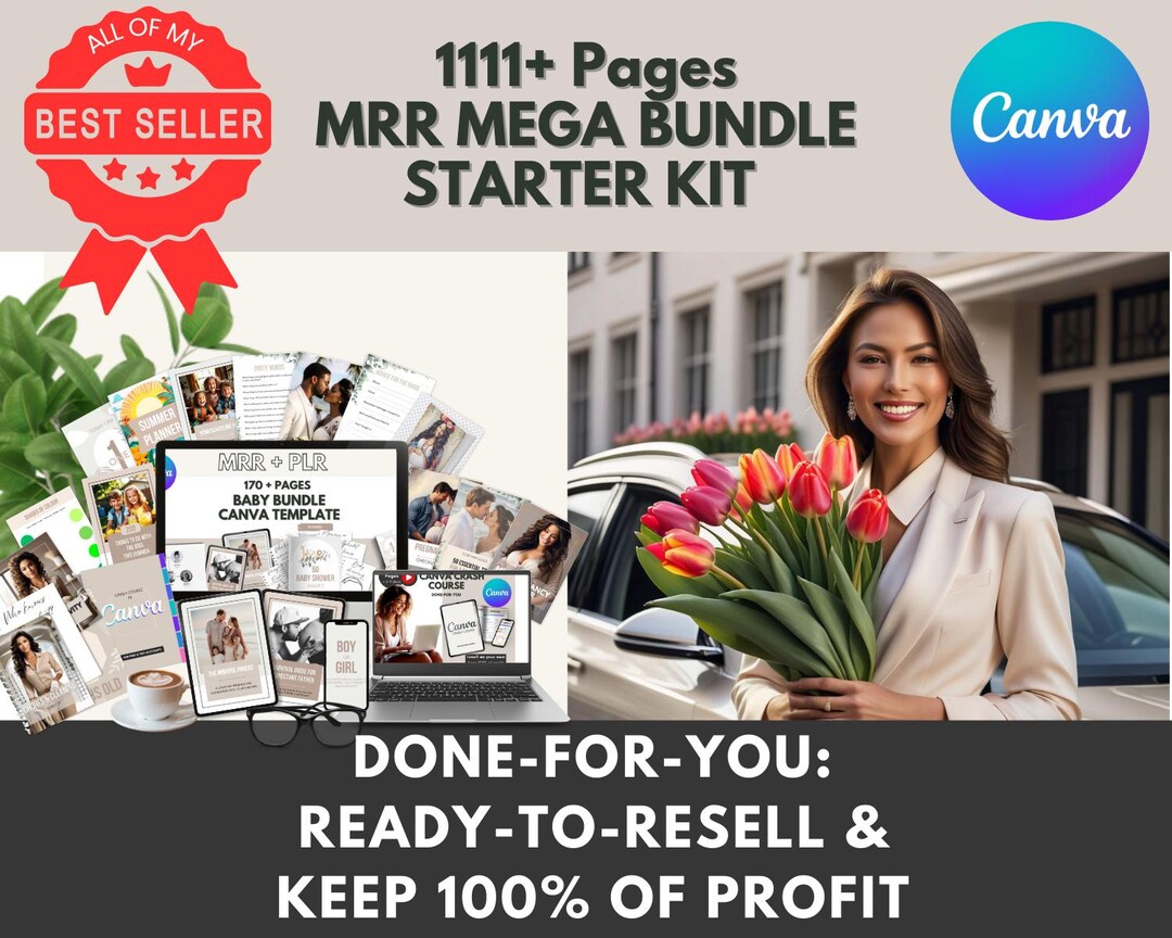 Mega Bundle Starter Kit With Master Resell Rights | MRR & PLR Digital ...