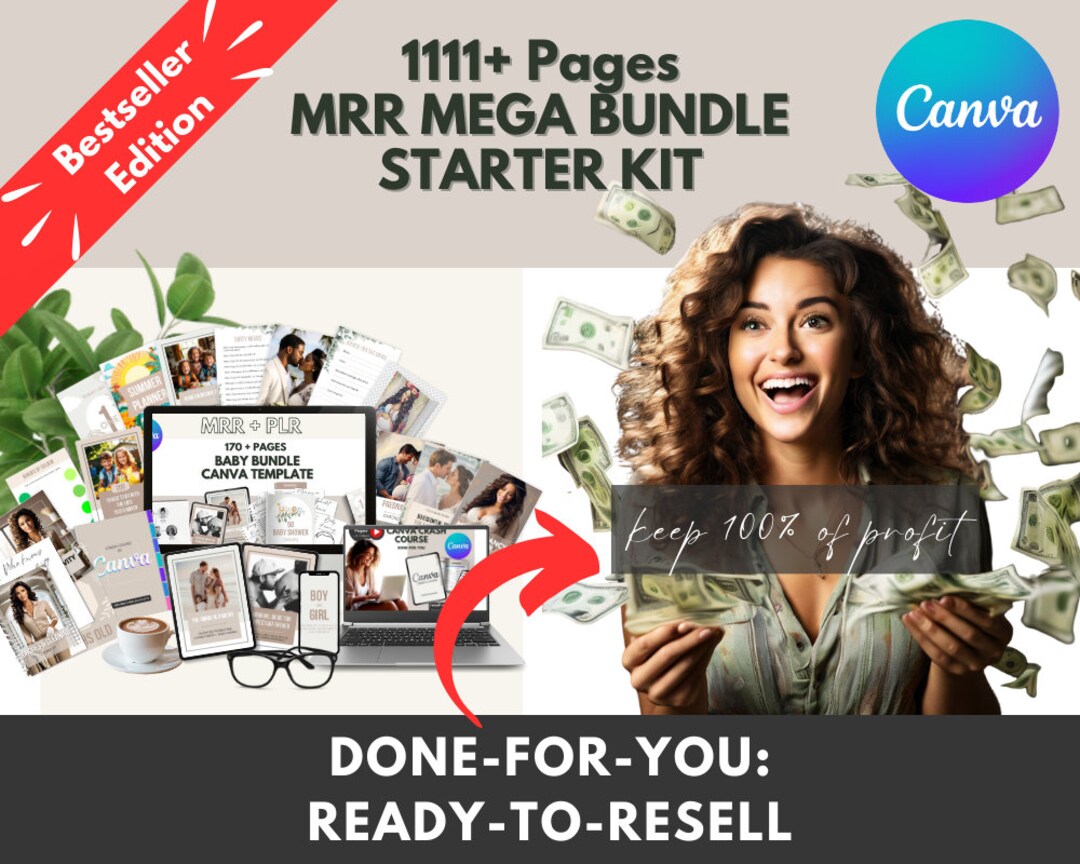 Mega Bundle Starter Kit With Master Resell Rights MRR & PLR Digital ...