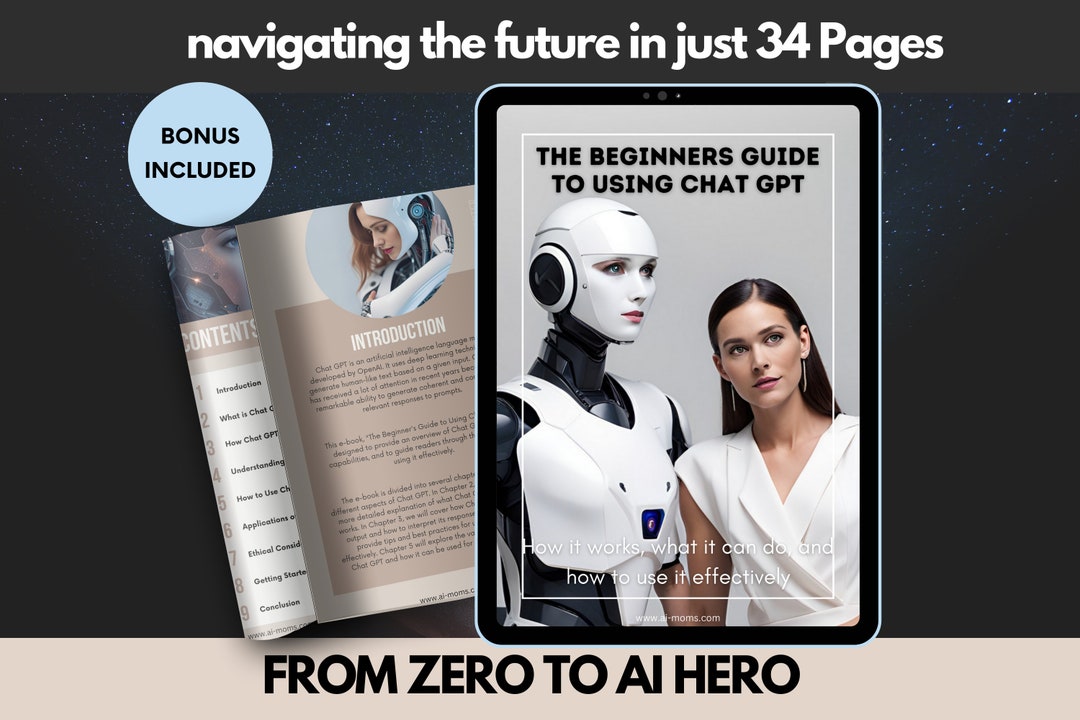 Chat GPT Beginner's Guide Ebook: Boost Business & Life (instant Download) - Etsy
