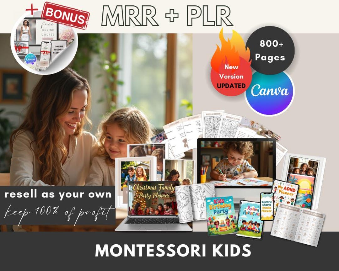 Montessori Kids Activity Bundle: Homeschool Planner, Scavenger Hunt ...
