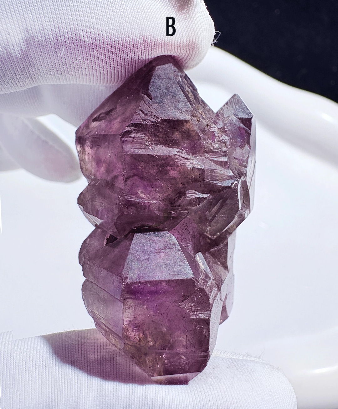 Rare Super Seven Amethyst Point With Phantom Inclusions Raw Smoky ...