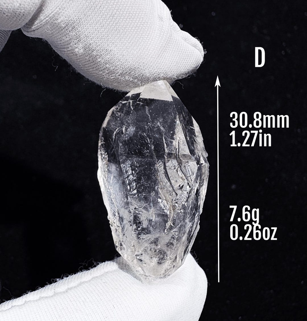 Natural Herkimer Diamond Quartz Light Smoky Quartz Crystal Double ...