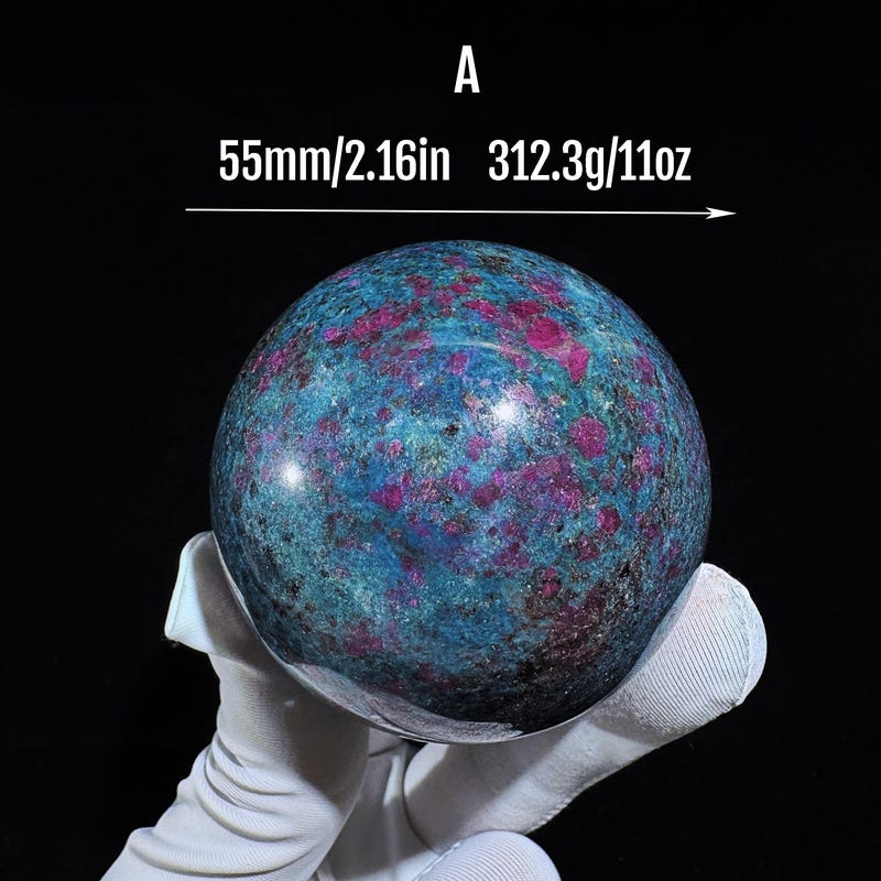Ruby in Zoisite Sphere Uv - Etsy
