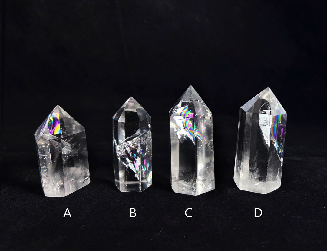Rainbow Azeztulite Quartz Tower, Choose Your High-quality Clear Quartz ...