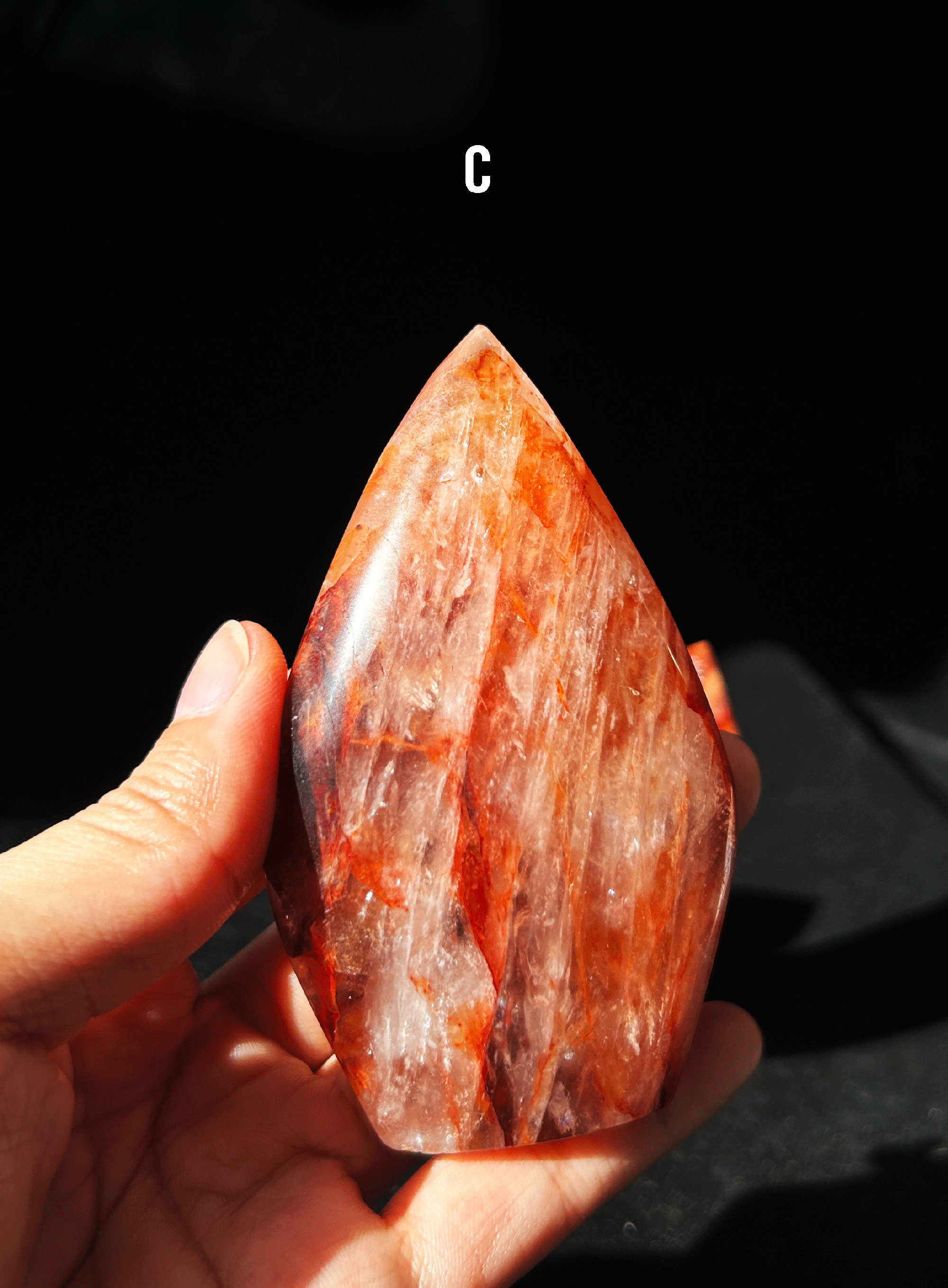 Exquisite Fire Quartz Towers Red Hematoid Quartz With Sparkling Mica ...