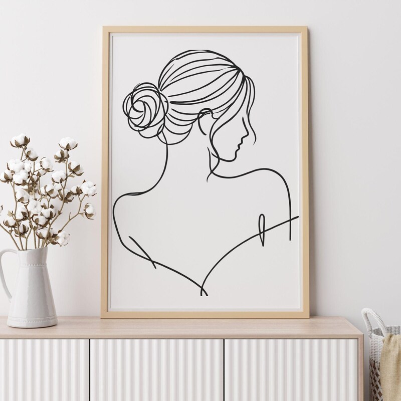 Female Line Art - Etsy