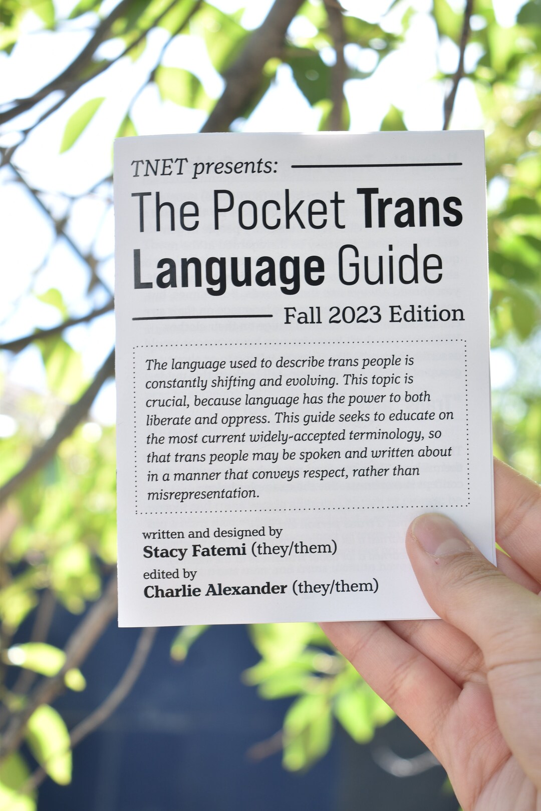The Pocket Trans Language Guide 2024 Edition (physical Zine) - Etsy
