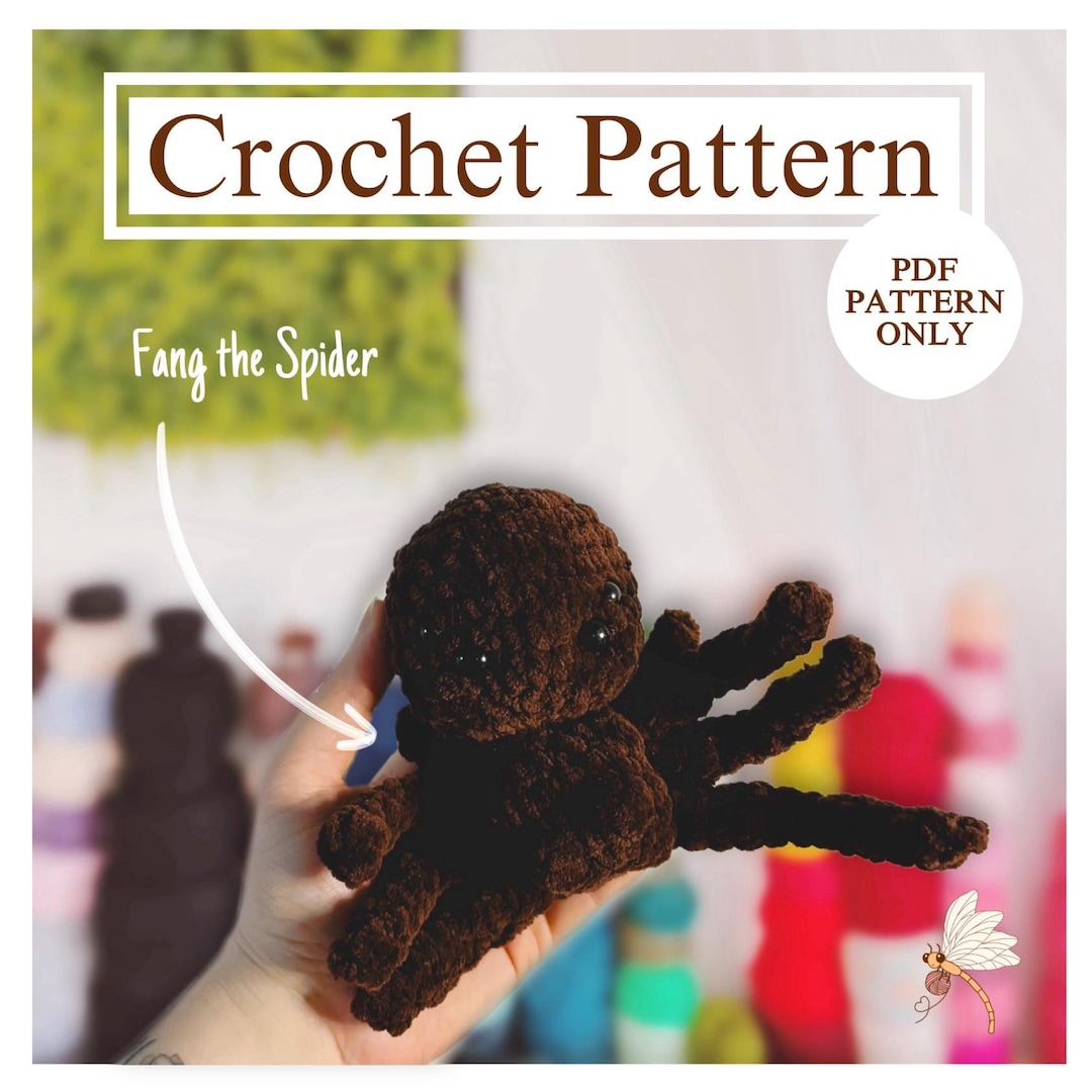 Fang the Spider, Crochet Pattern for Your Fang the Spider Cuddly Toy ...