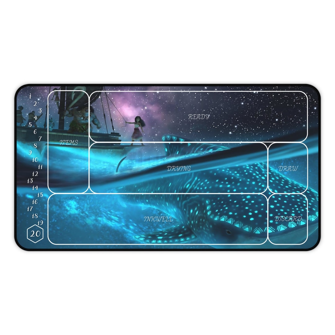 TCG Play Mats - Lorcana - Moana 2 Teaser Art - Multiple Sizes WITH ...