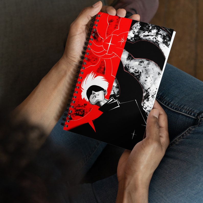 Gojo Spiral Notebook - Gojo Satoru Jujutsu Kaisen Inspired Journal ...