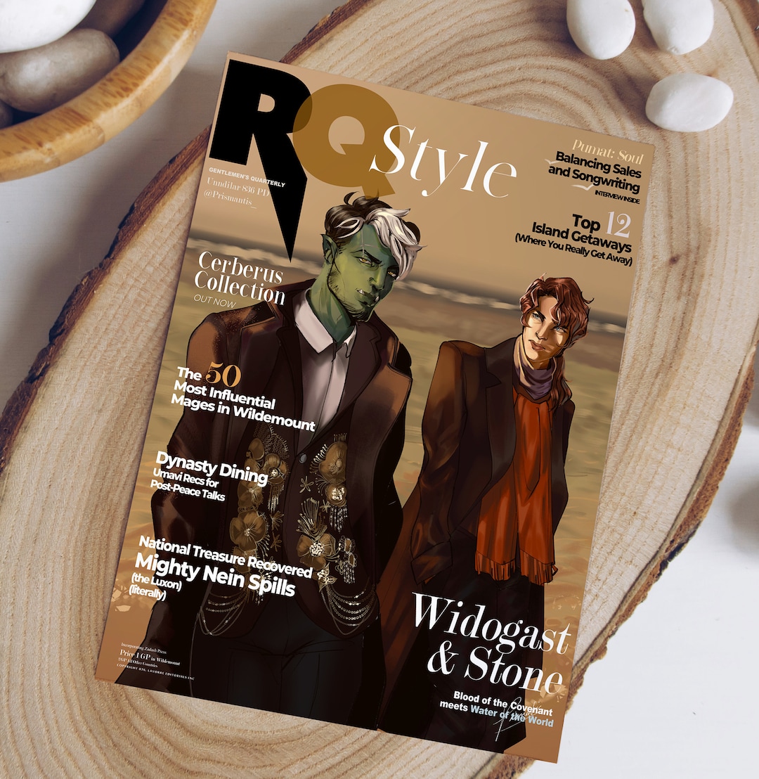 Critical Role Print Caleb and Fjord - Fashion Fantasy Dnd Gift for ...