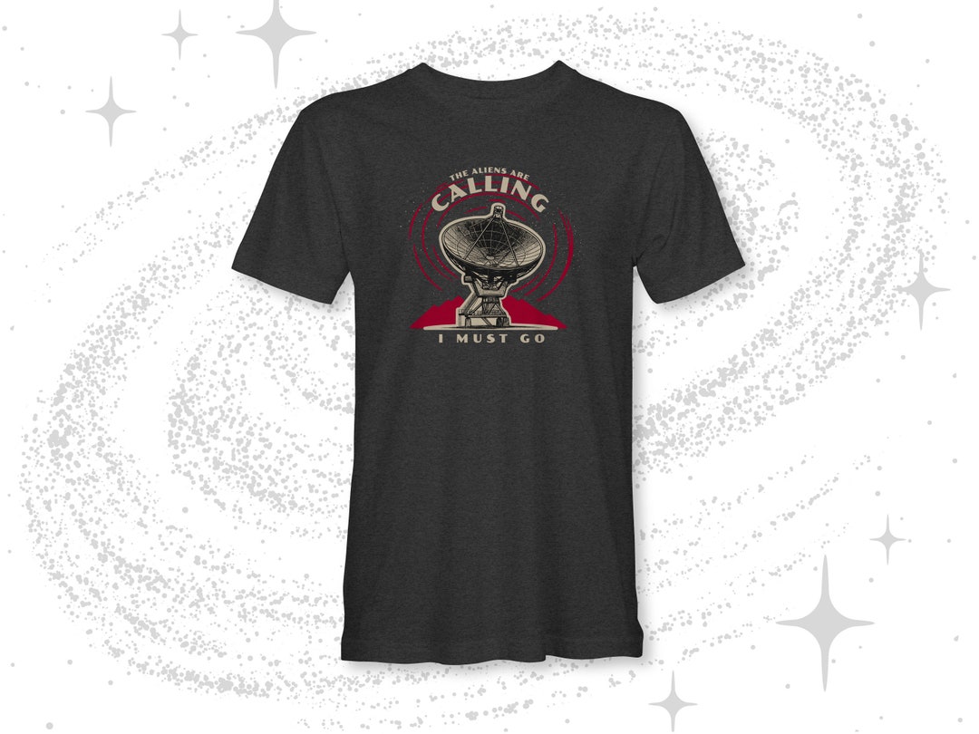 Aliens Are Calling Graphic Tee: Space Lover Astronaut T-shirt - Etsy