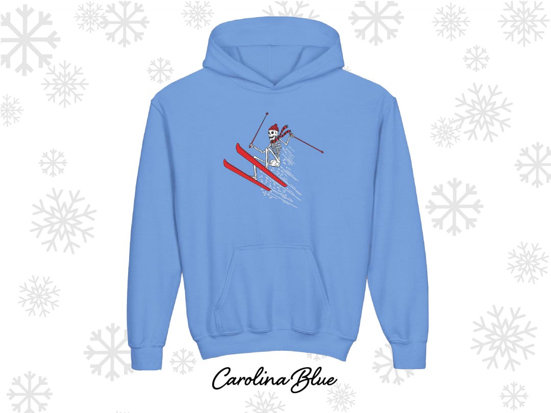 Youth Ski Bum Hoodie: Mountain Life Snow Skiing Sweatshirt - Etsy