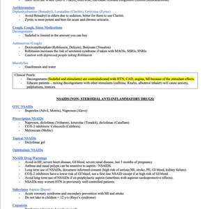 Nurse Practitioner Pharmacology Notes - ANCC/ AANP Boards Review - Etsy