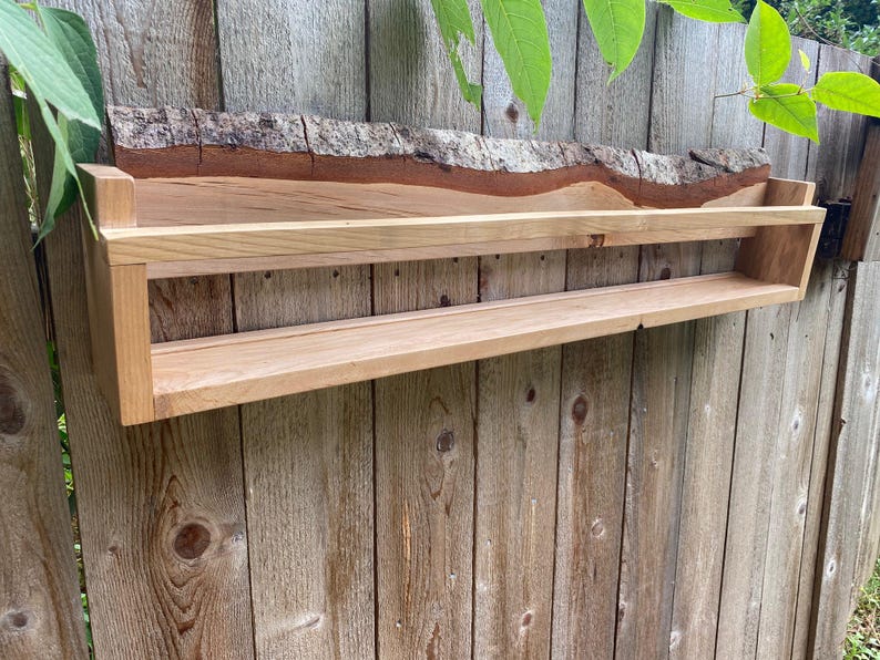 Live Edge Magazine/book Rack for Floor or Wall Mount. - Etsy