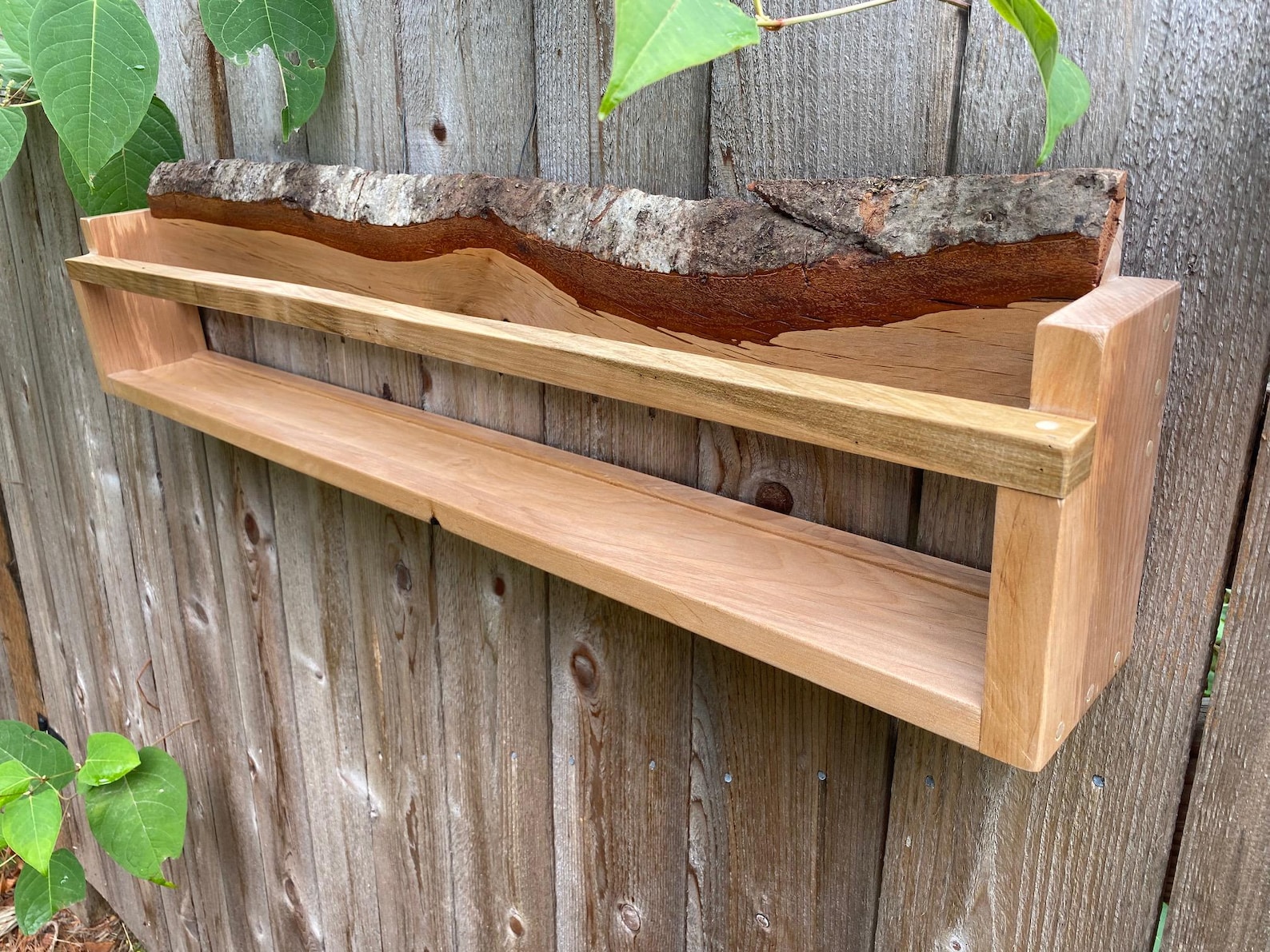 Live Edge Magazine/book Rack for Floor or Wall Mount. - Etsy