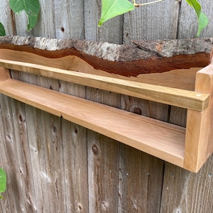 Live Edge Wall Mount Coat Rack - Etsy