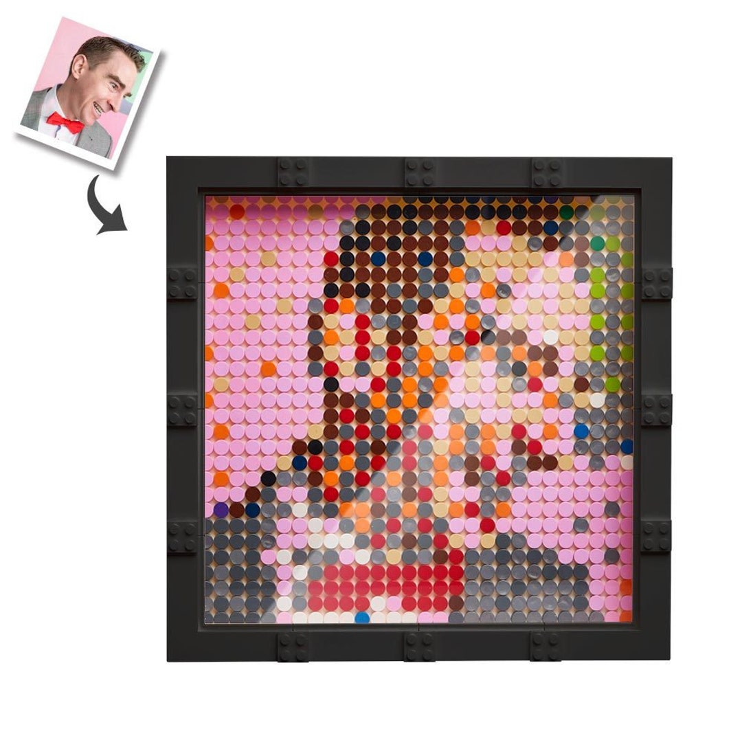 Custom Pixel 3D Art Photo W/frame Personalized Mosaic - Etsy