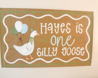 One Silly Goose Chips | First Birthday - Etsy