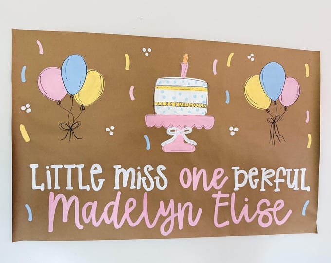 Pastel Birthday Decor, Girl Birthday Party | Little Miss Onederful ...