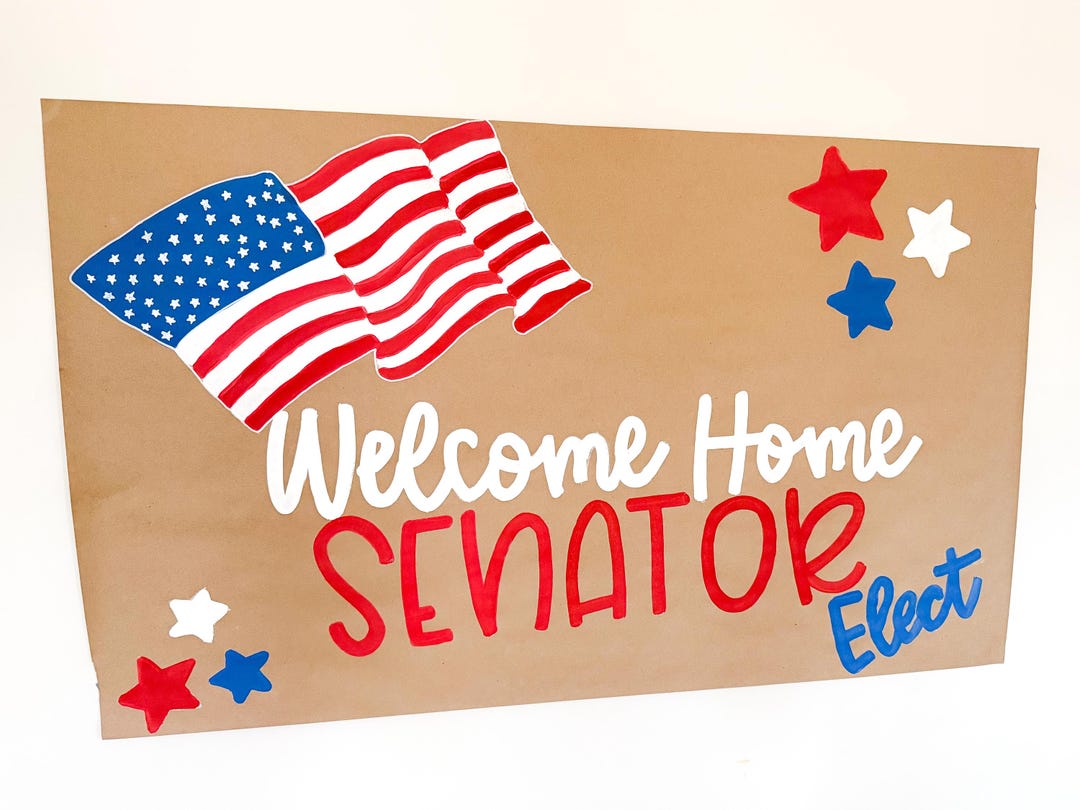 Patriotic Banner | Hand Painted Banner | 4th of July | Memorial Day ...