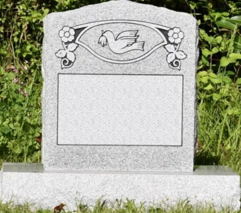 Georgia Gray Cemetery Headstone Upright Grave Marker Carving Customized ...