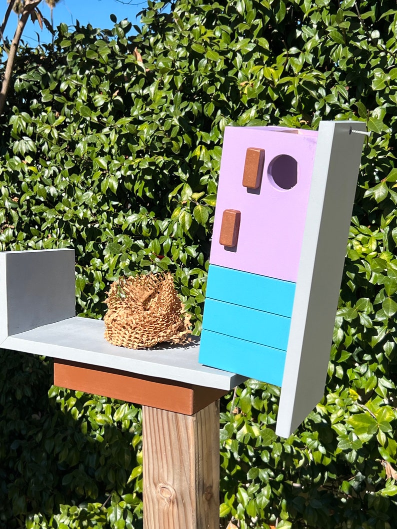 Midcentury Modern Style Birdhouse Design - Etsy