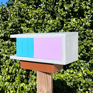 Midcentury Modern Style Birdhouse Design - Etsy