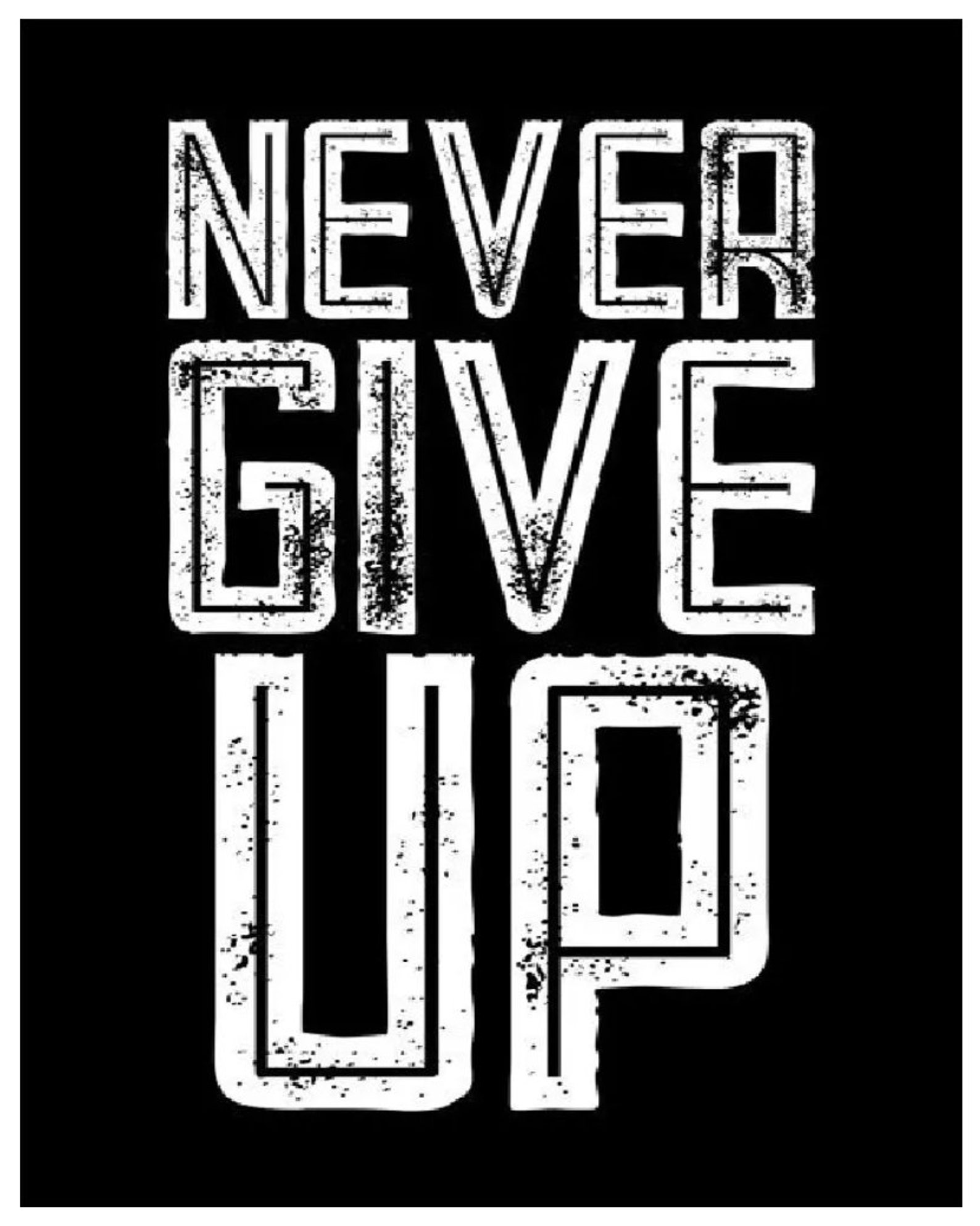 NEVER GIVE UP Motivation 8x10 Photograph - Etsy