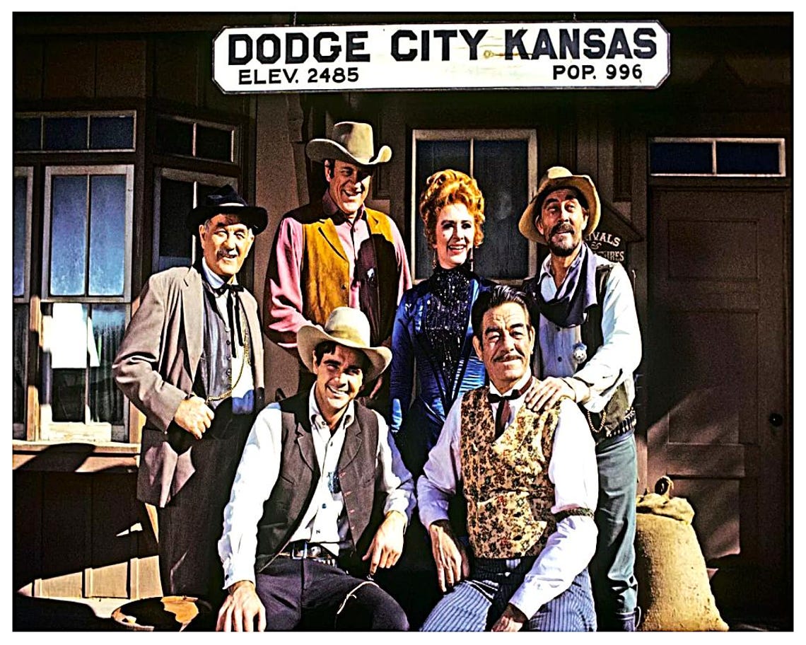 Gunsmoke Cast of Classic Western TV Series Show 8x10 Photograph - Etsy