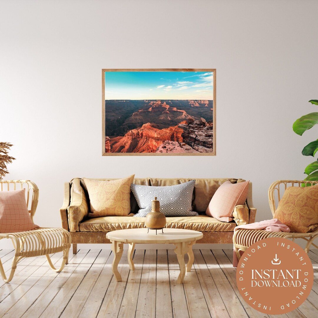 Grand Canyon Poster Grand Canyon Wall Art Canvas Wall Art Grand Canyon ...