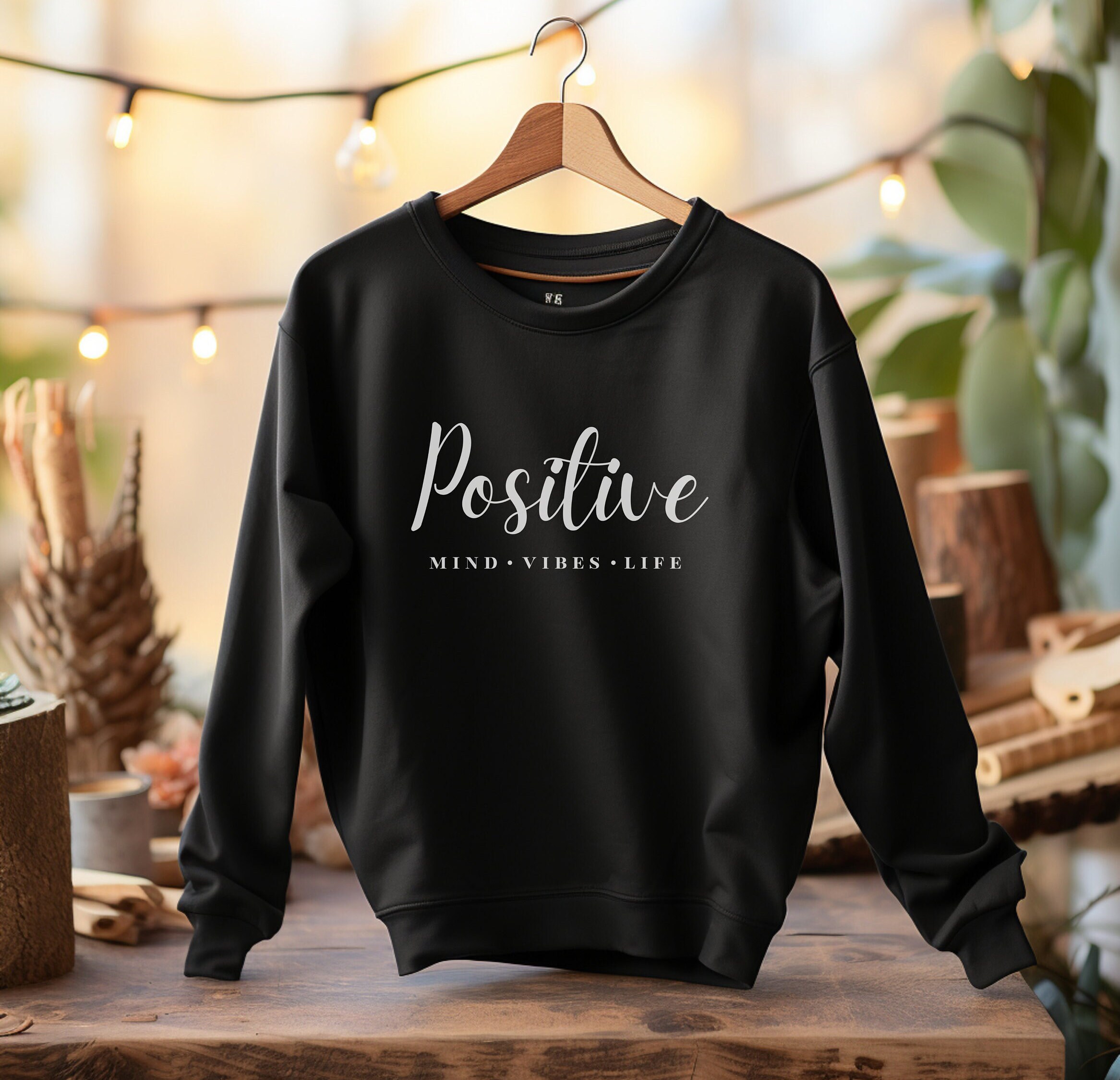Sweatshirt Positive Mind, Vibes, Life positive Mind, Trendy Sweatshirt ...